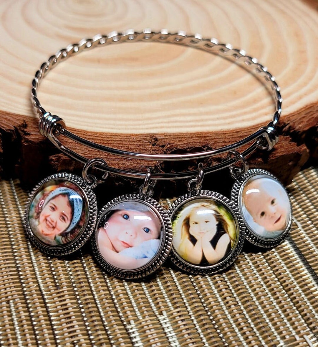 Custom Bangle, Personalised Photo Bangle, Picture Jewelry, Personalised ...
