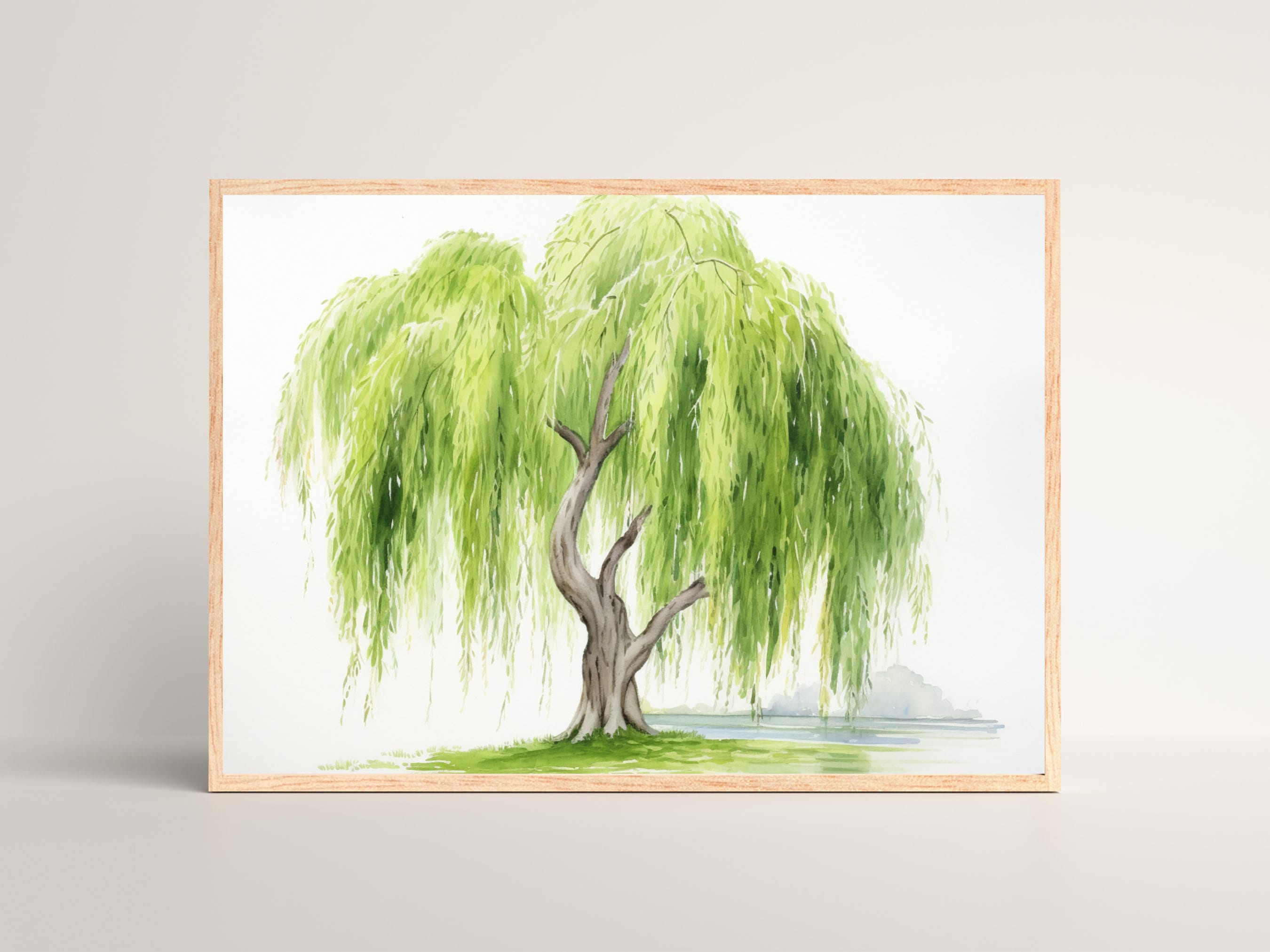 Willow Tree Painting On Wall
