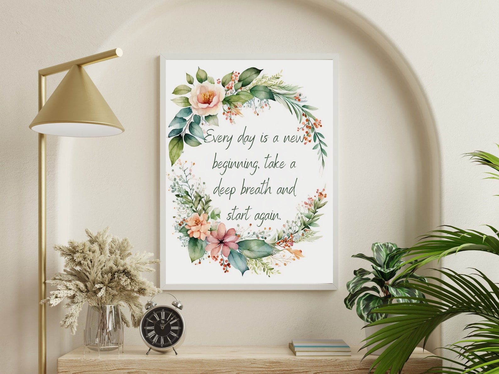 Inspirational Quote, Everyday is A New Day, Wall Decor, Living Room ...