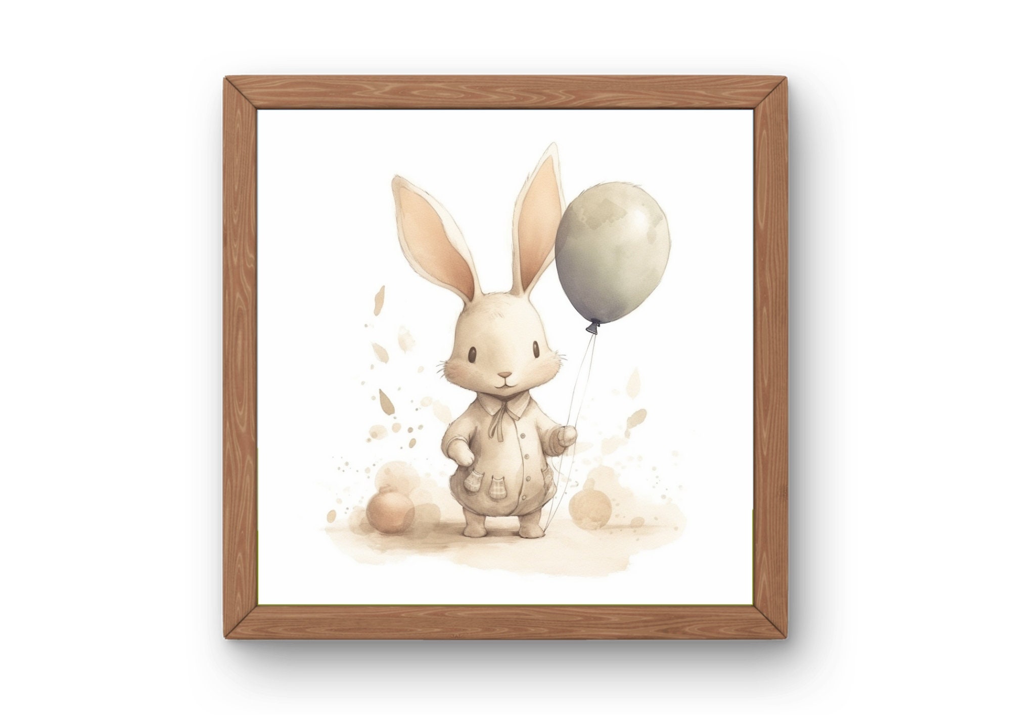 Adorable Rabbit Poster for Nursery Decor | Printable Art for Nursery ...
