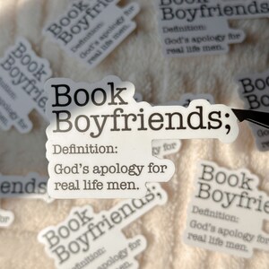 Funny Sticker for Book Lovers Gift for Her Book Boyfriend Sticker ...