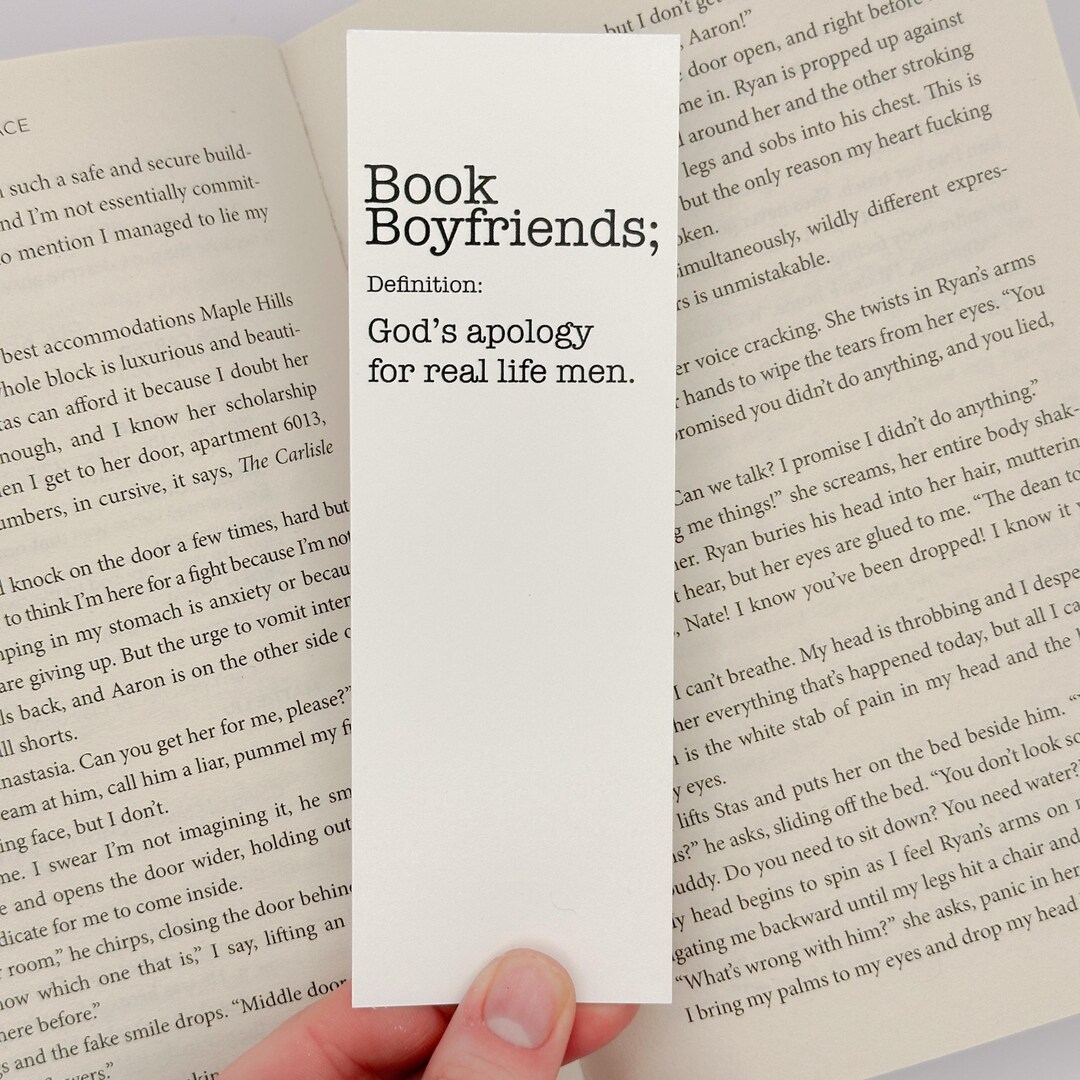 Book Boyfriend Bookmark for Book Lovers Gift for Her Funny Gift for ...