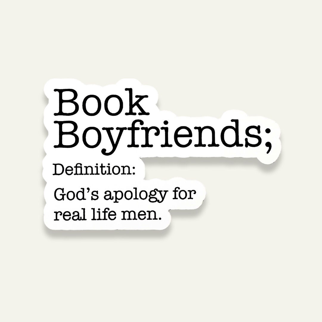 Funny Sticker for Book Lovers Gift for Her Book Boyfriend Sticker ...