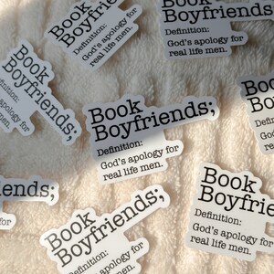 Funny Sticker for Book Lovers Gift for Her Book Boyfriend Sticker ...
