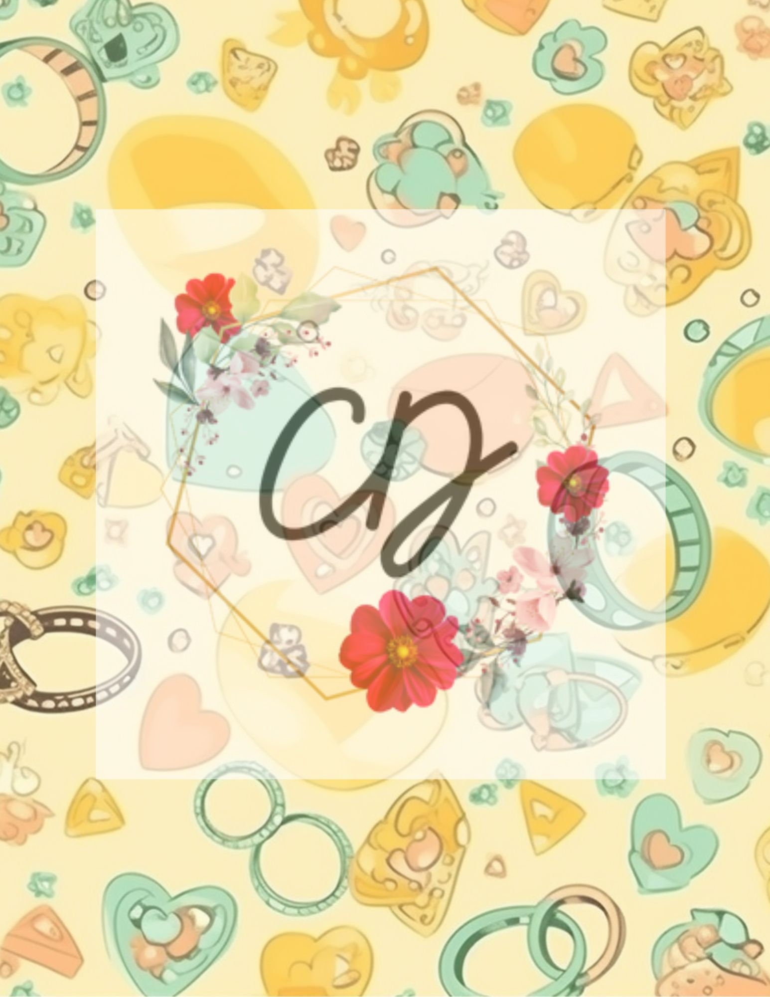 Jewelry and Makeup Pastel Digital Patterned Paper| Printables ...