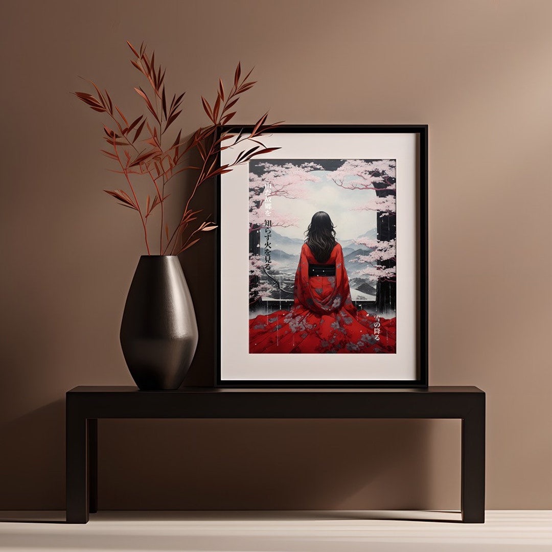 Snow and Fire Haiku Inspired Wall Art, High Quality Printable Download ...