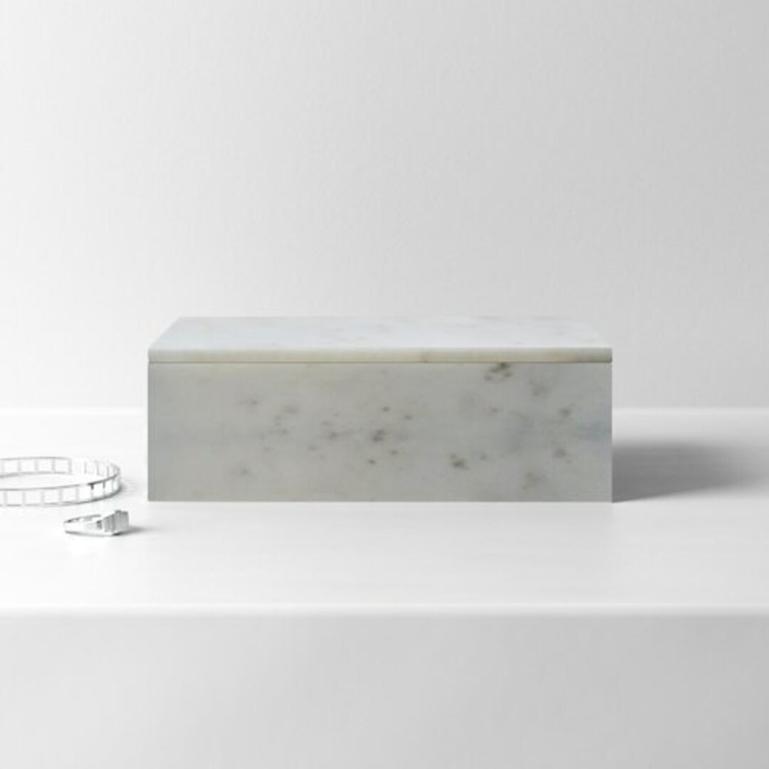 White Marble Marble Storage Box Marble Jewelry Box Jewelry - Etsy
