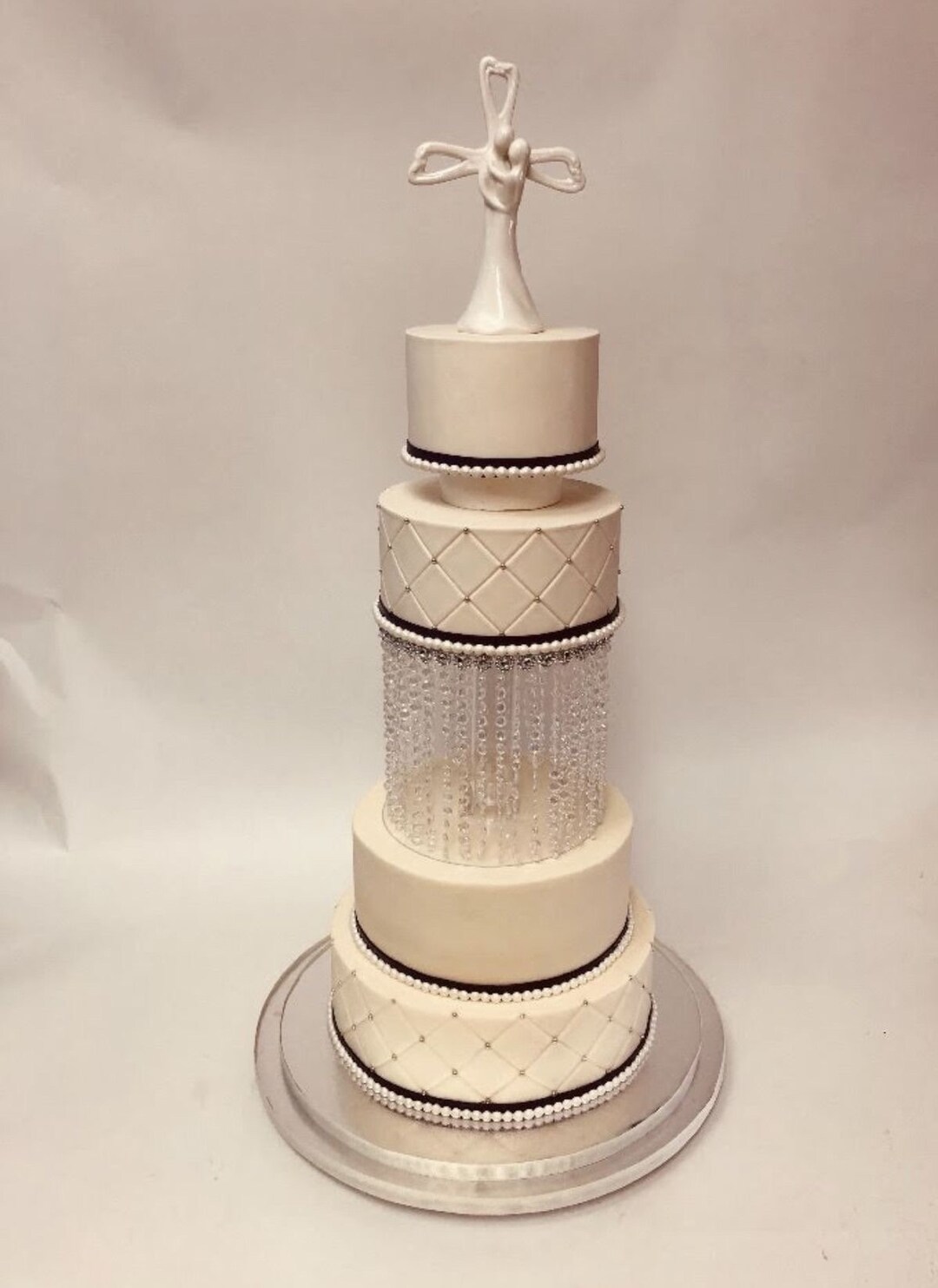 12inch Crystal Cake Stand| Cake Riser | Chandelier Cake Stand - Etsy