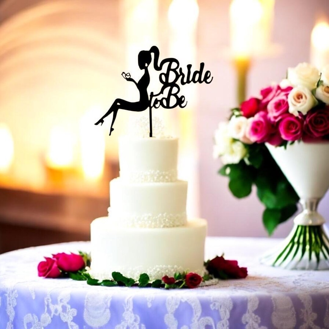 Bride to Be Cake Topper | Bridal Shower |wife to Bec - Etsy