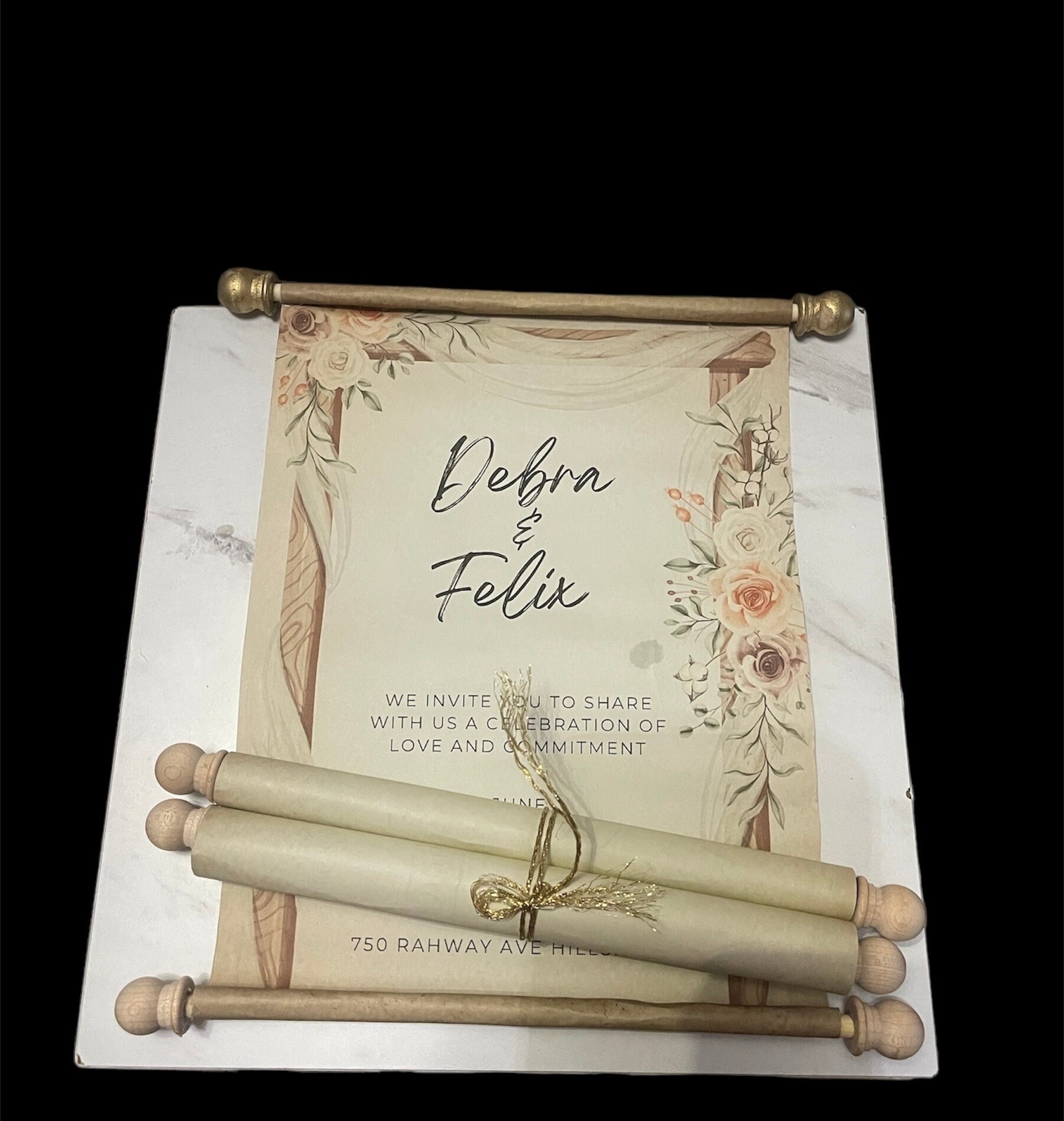Scroll Invitations | Wedding Invitations and Save the Dates - Etsy