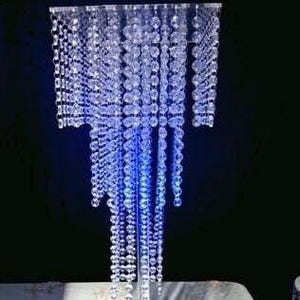 SQUARE Table Centerpieces | Lighted Tabletop Decor - Etsy