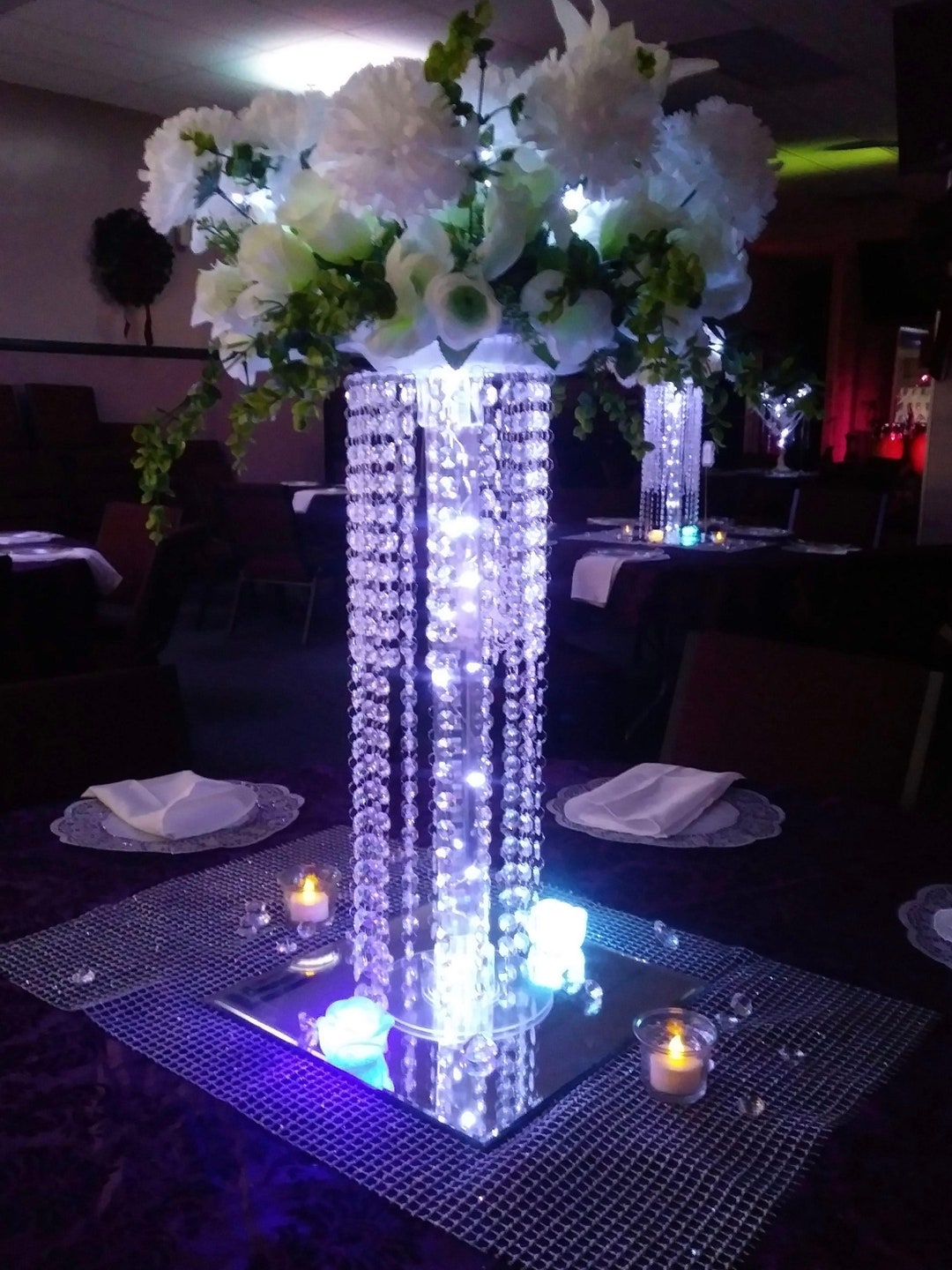 Table Centerpieces Lighted Decor - Etsy