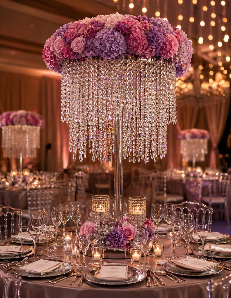 Wedding Reception Table Centerpieces | Set of Lighted Decor - Etsy
