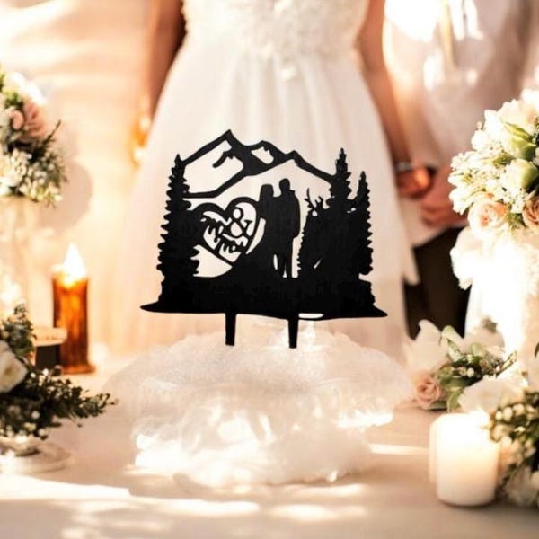 Mountain Cake Topper - Etsy