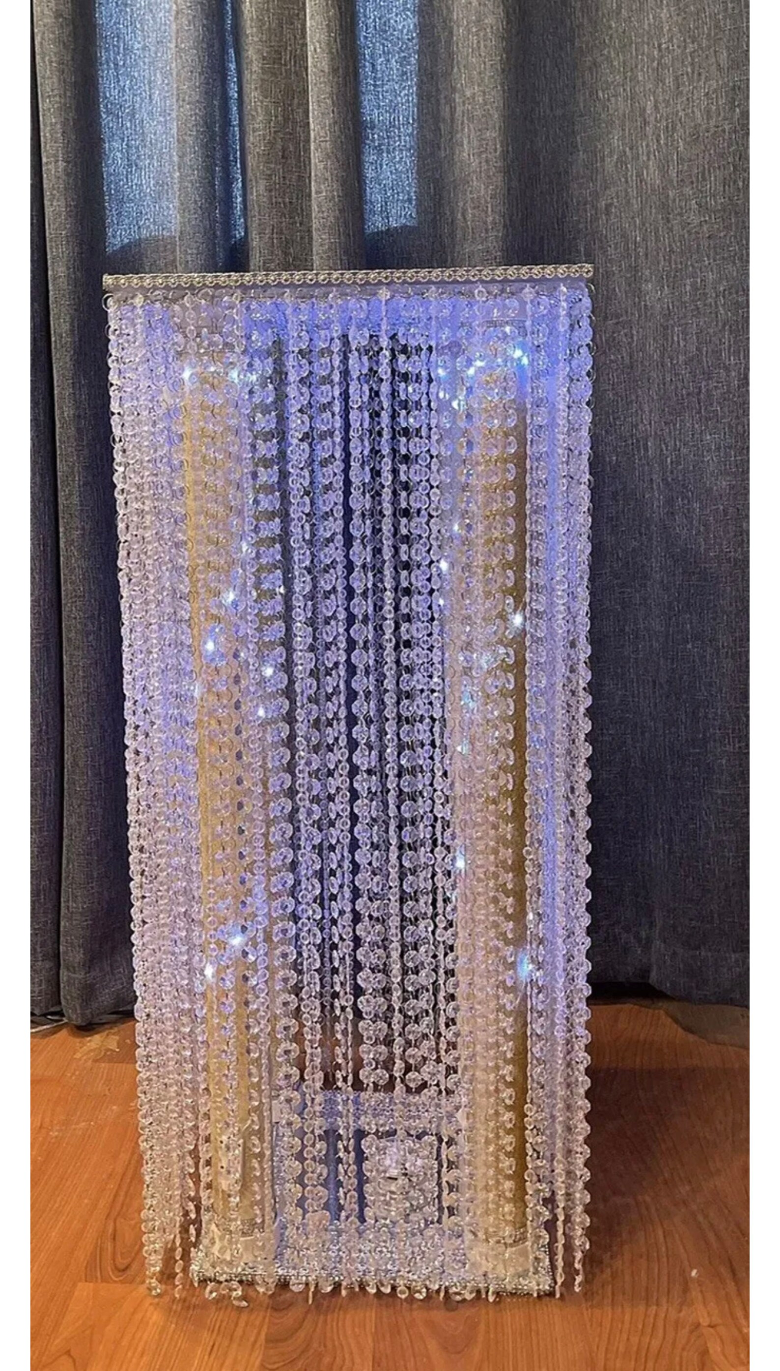 SQUARE Cake Table Crystal Cake Stand - Etsy