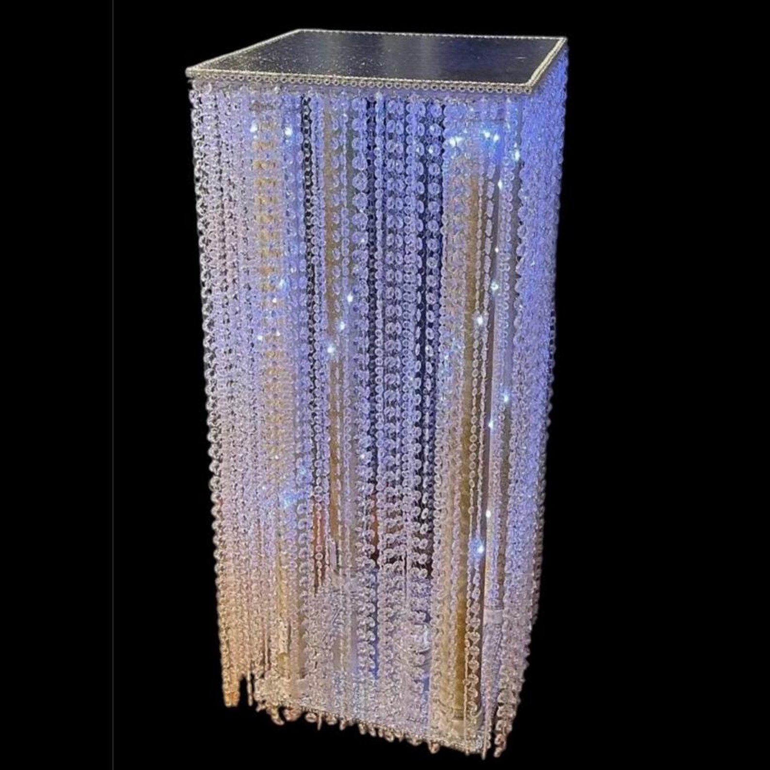 SQUARE Cake Table Crystal Cake Stand - Etsy