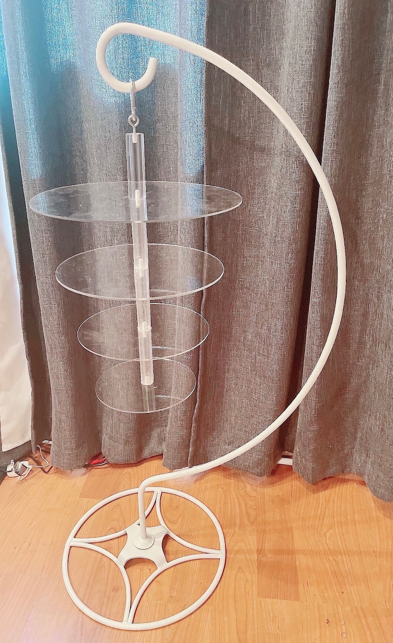 Hanging Cake Stand With Metal Stand floating Cake Stand - Etsy