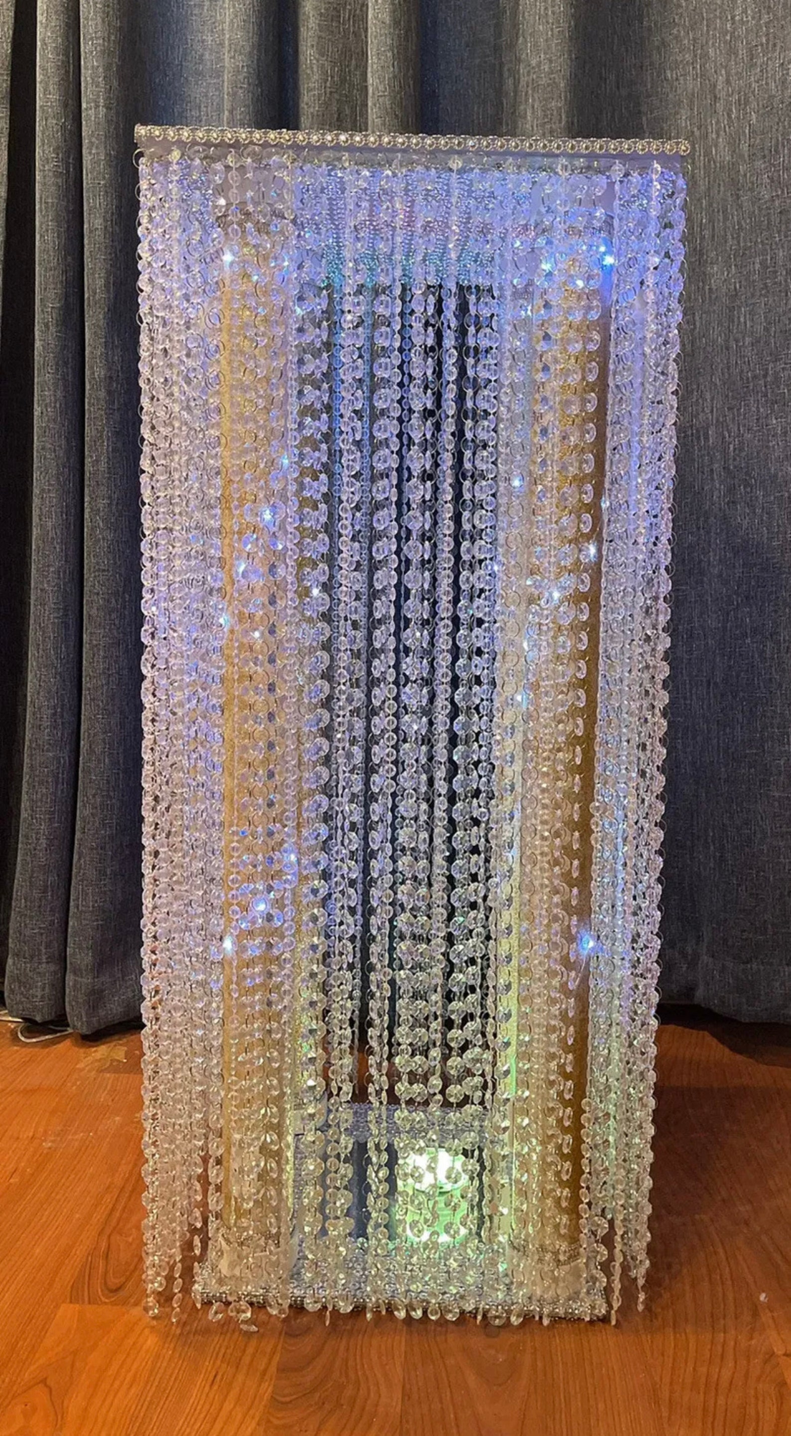 SQUARE Cake Table Crystal Cake Stand - Etsy