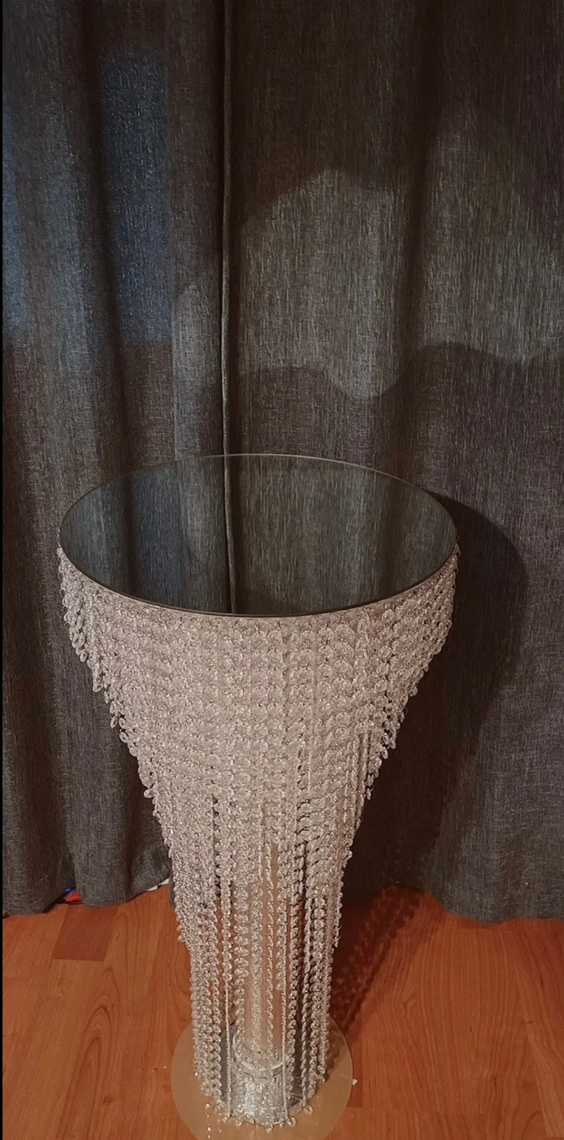 ROUND Cake Table Crystal Cake Stand - Etsy