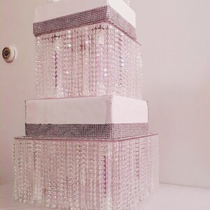 SQUARE Cake Stand With Led Light - Etsy