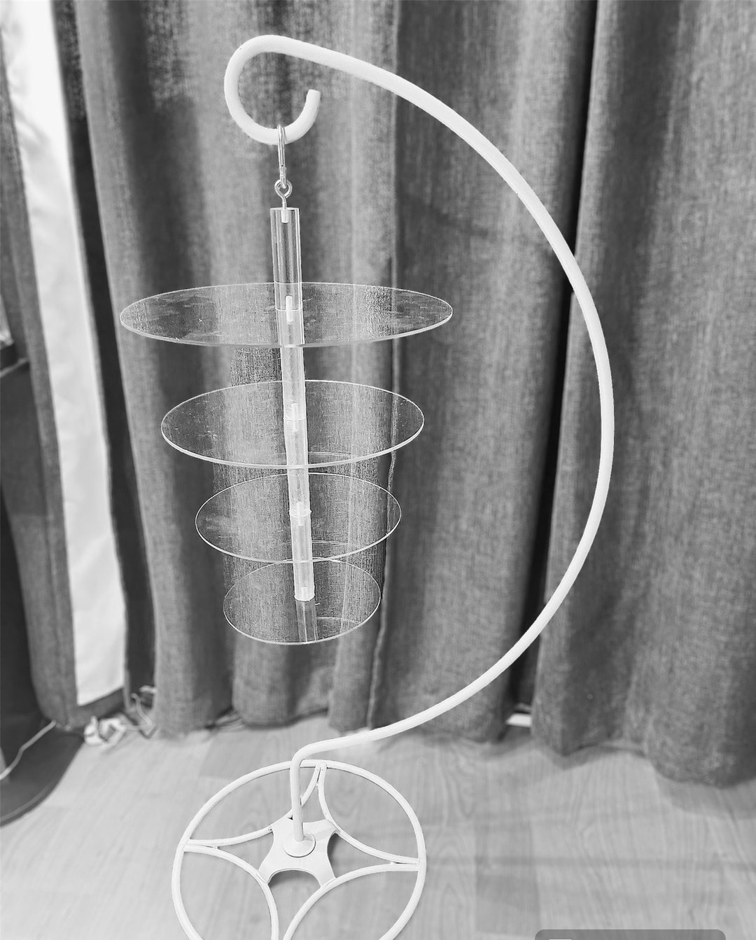 Hanging Cake Stand With Metal Stand |floating Cake Stand - Etsy