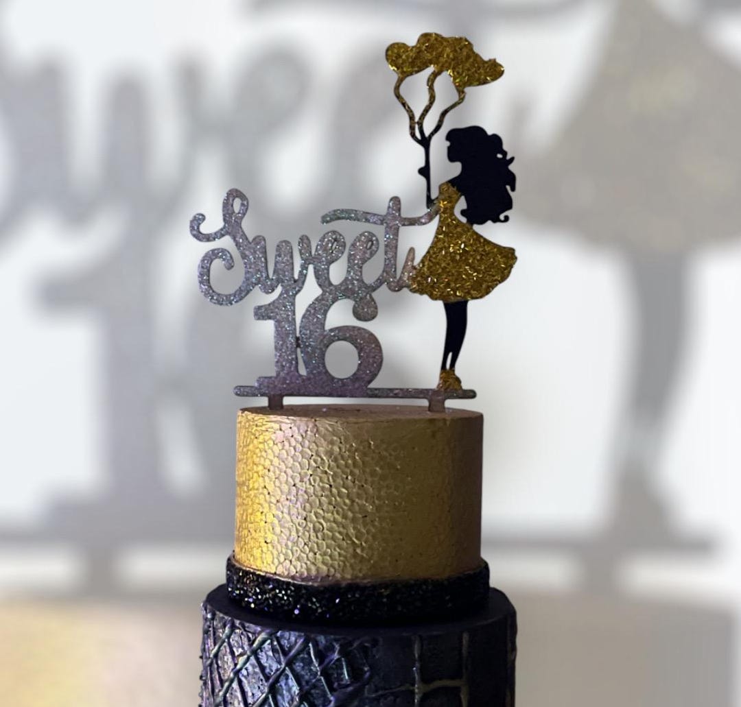 Sweet Sixteen Cake Topper | 16th Birthday Cake Topper - Etsy