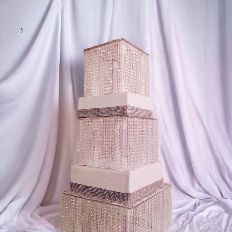SQUARE Cake Stand With Led Light - Etsy Canada