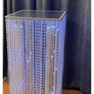 SQUARE Cake Table Crystal Cake Stand - Etsy