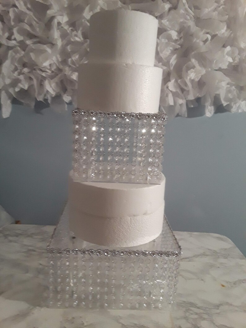 Crystal Cake Stand With Led Light - Etsy