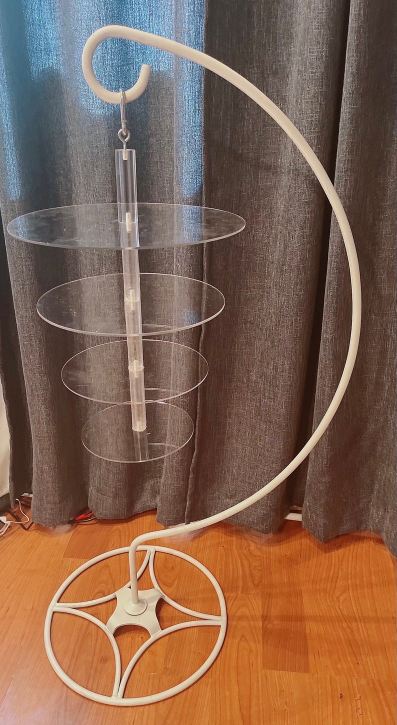 Hanging Cake Stand With Metal Stand floating Cake Stand - Etsy