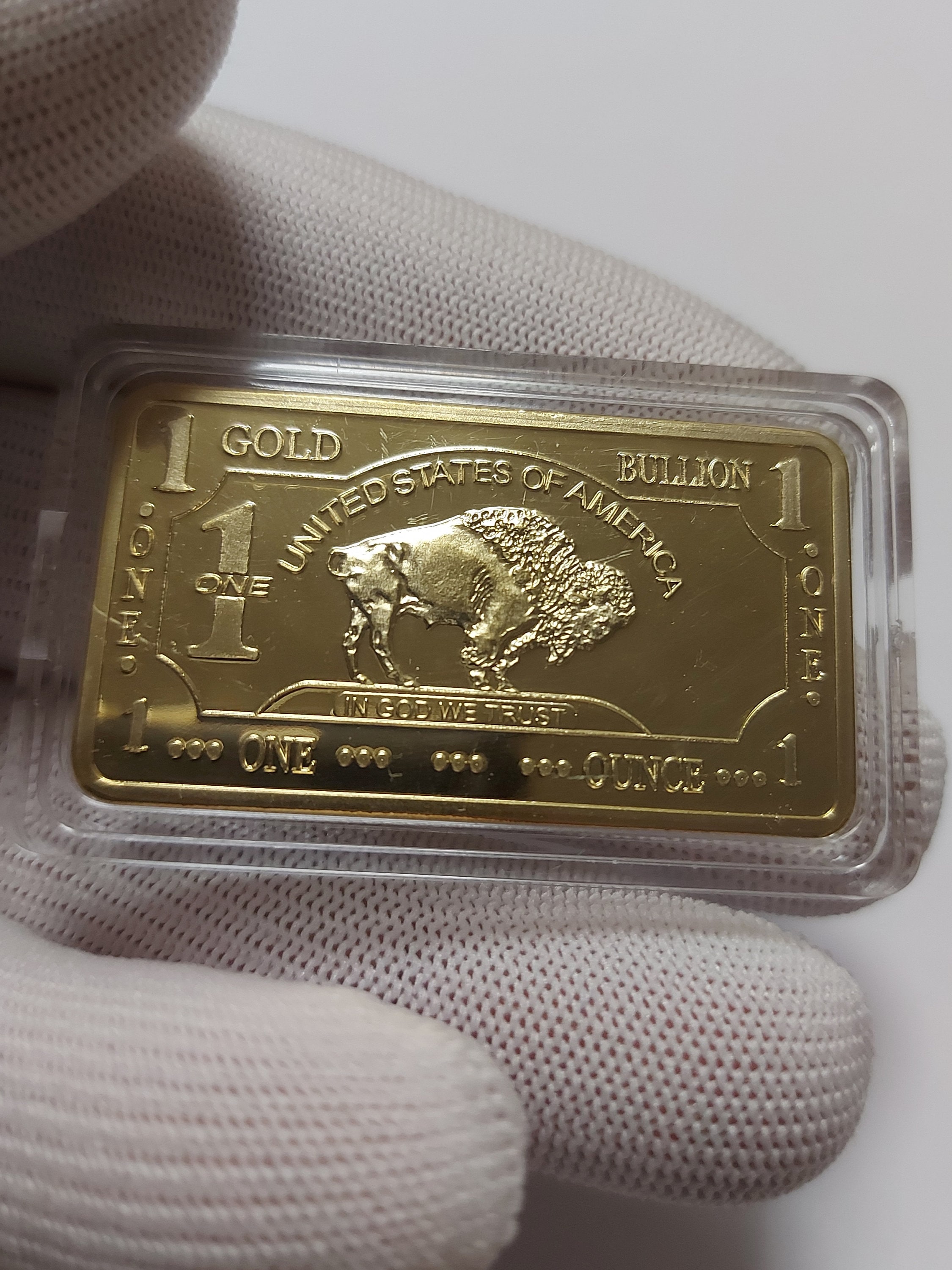 1 Oz Gold Bar - Etsy UK