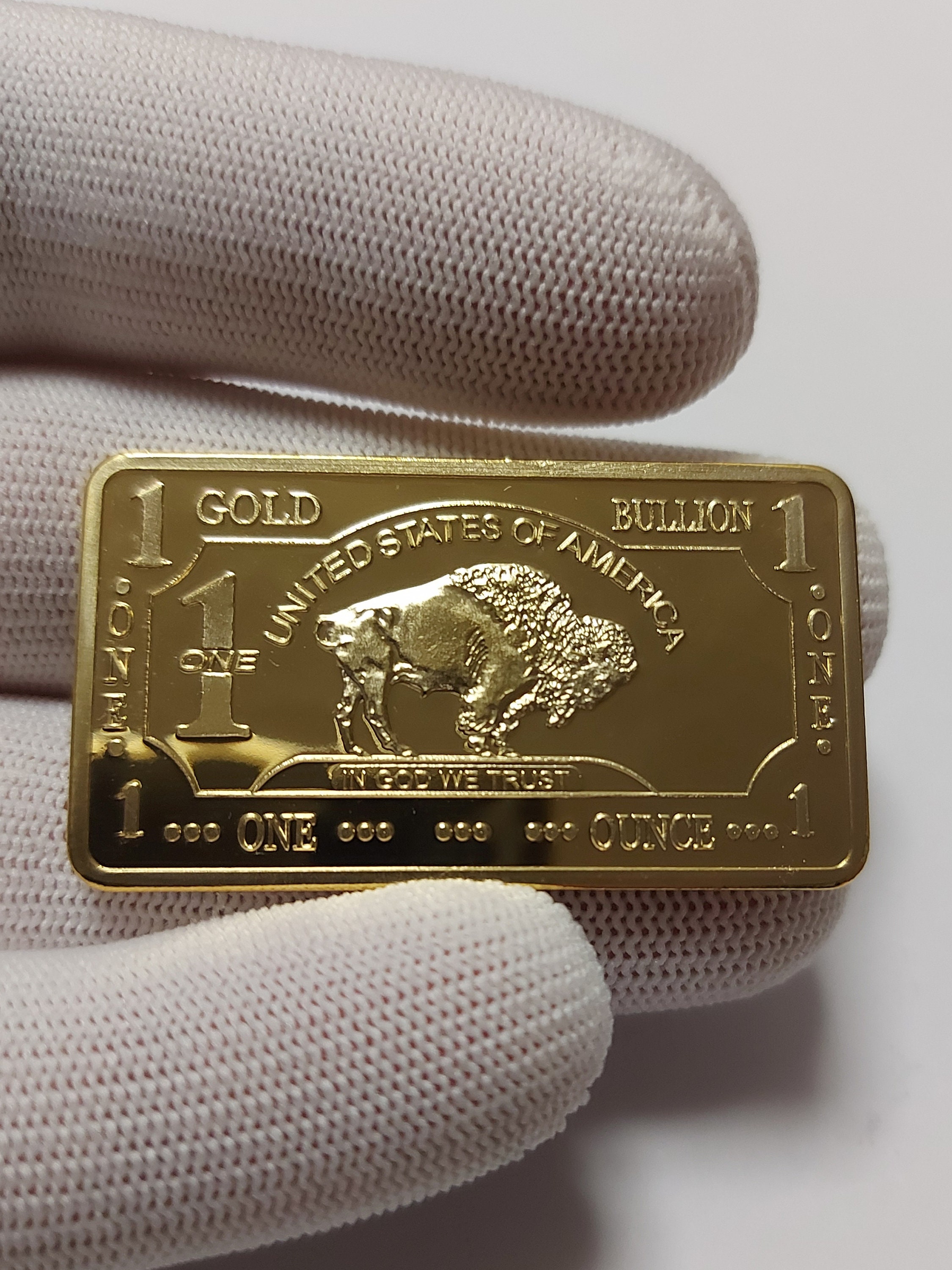 1 Oz Gold Bar - Etsy UK