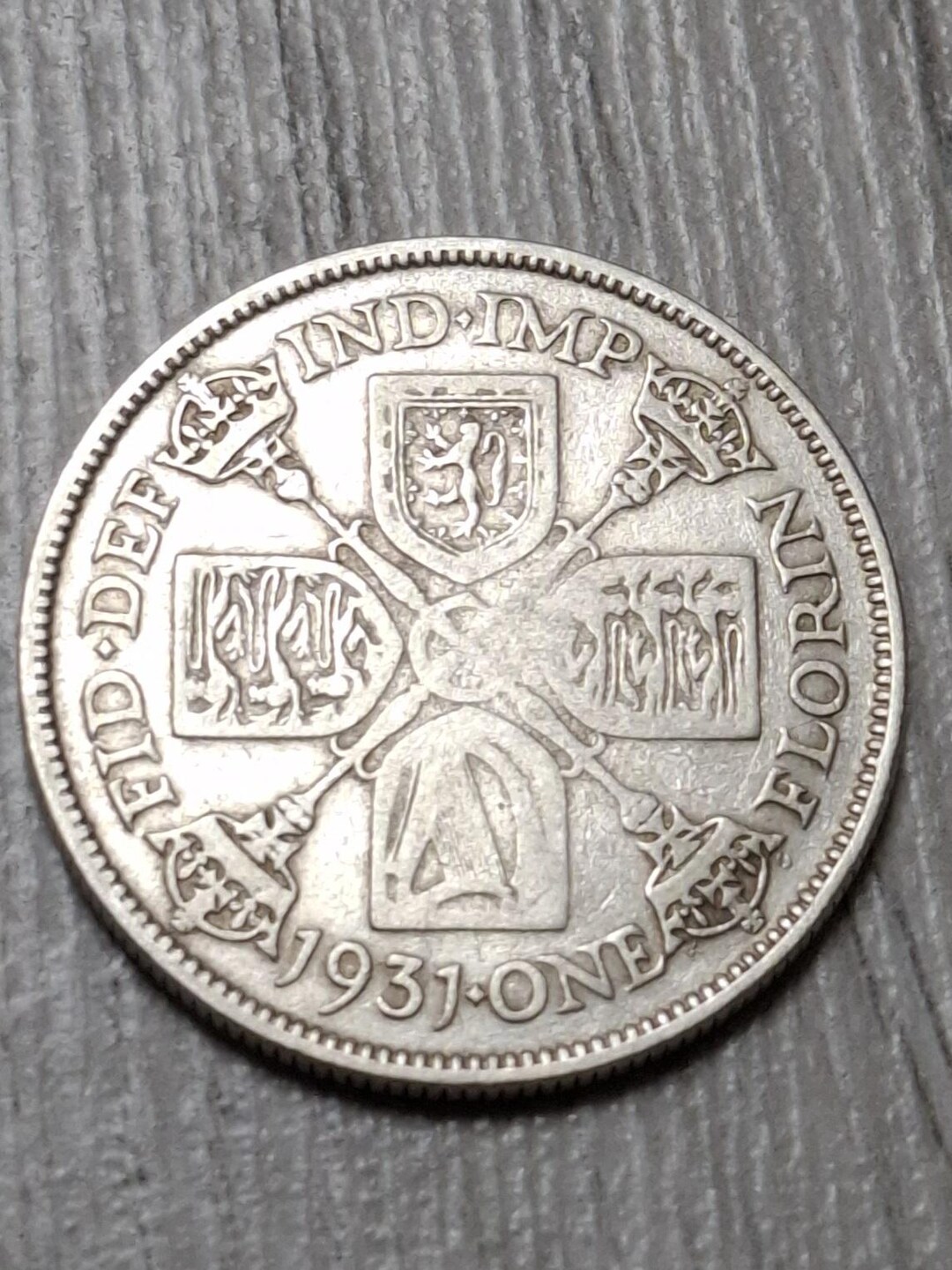 1931 George V Florin Silver Coin - Etsy
