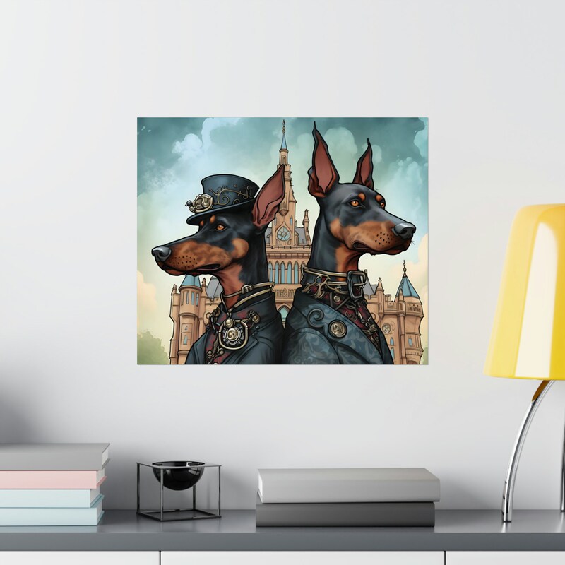 Doberman Art - Etsy