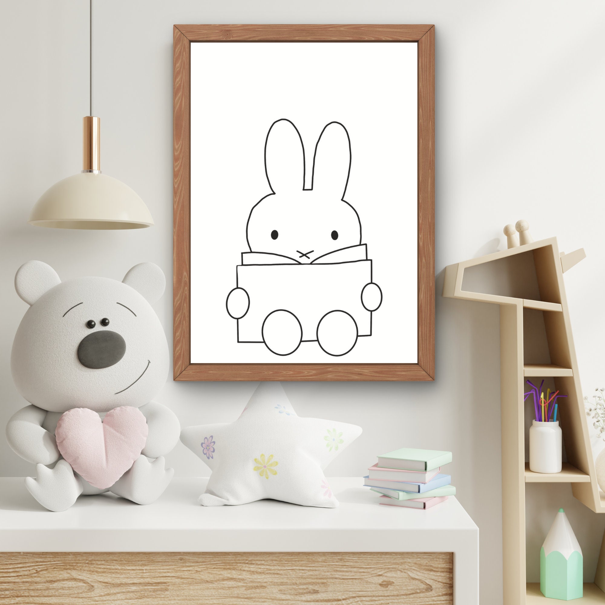 Miffy Printable Wall Art Instant Digital Download Google Drive Link Set ...