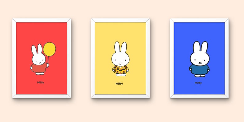 Miffy Printable Wall Art Instant Digital Download 9 Posters Google ...