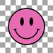 Set of 6 Wall Art, Smiley Face Checkered Printable, Multicolor Retro ...