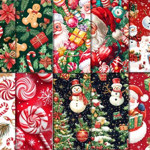 2000+ Mega Christmas Digital Paper Pack, Christmas Wallpaper, Christmas ...