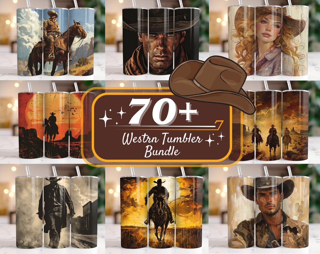 70+ 20oz Western Tumbler Wrap, Western Sublimation Designs, Horse ...