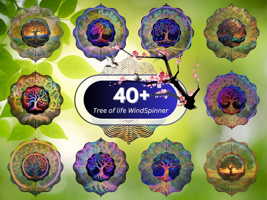 40+ Tree of Life Spinner , Wind Spinners Yard Art Garden Decor Wind ...