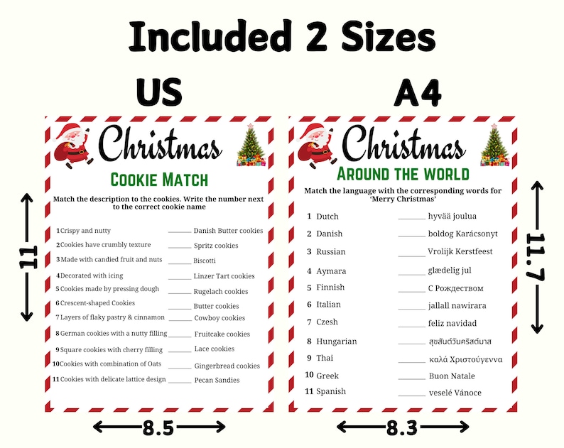 33 Christmas Games Bundle, Christmas Party Games School Christmas Games ...