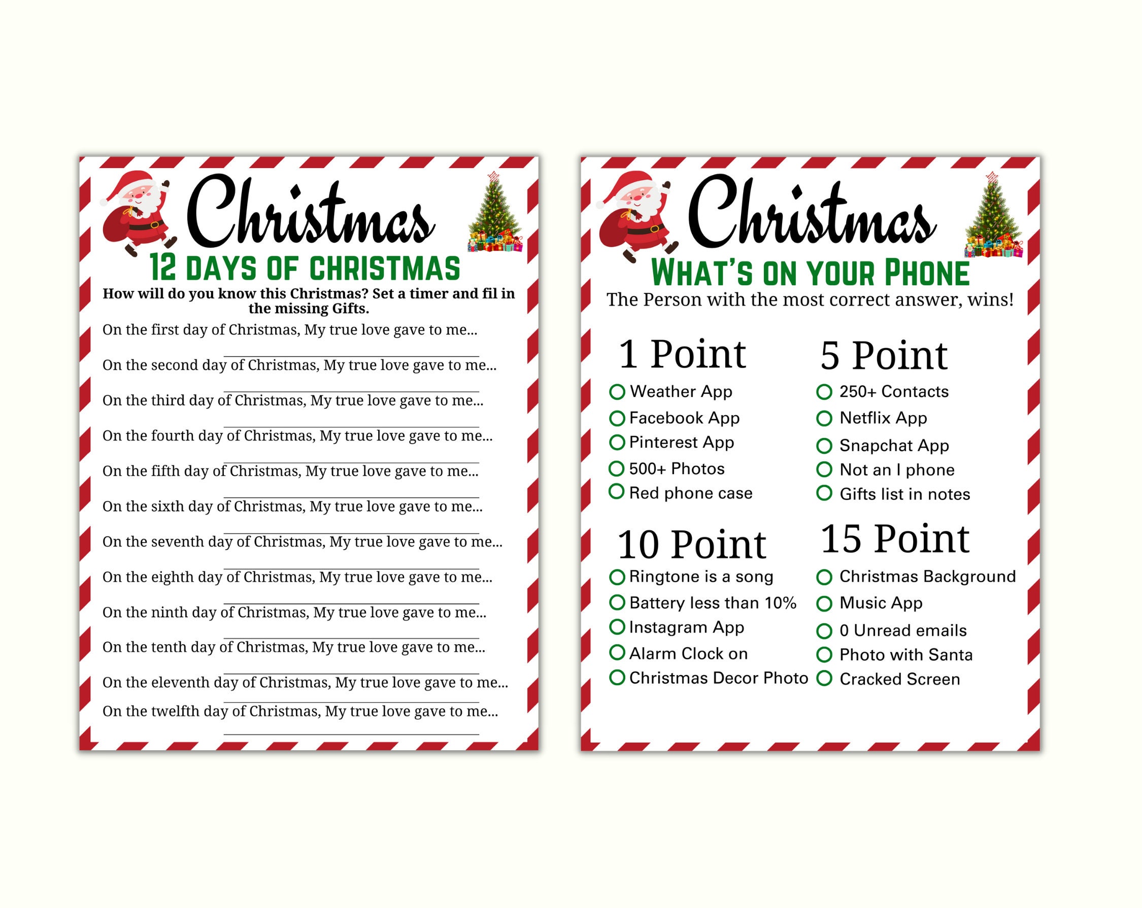 33 Christmas Games Bundle, Christmas Party Games School Christmas Games ...