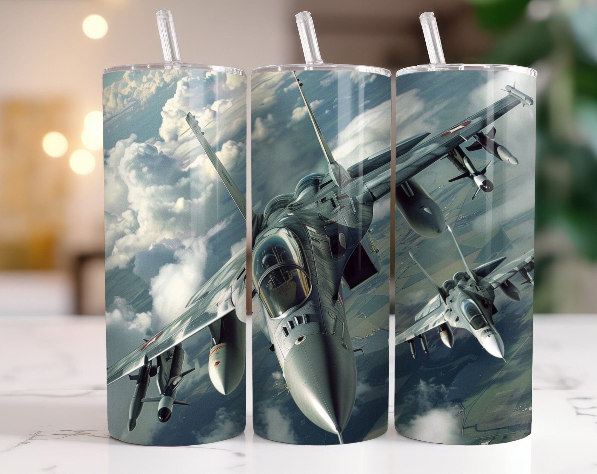 Airplane Tumbler Wrap Pilot 20oz Skinny Tumbler Sublimation Design ...