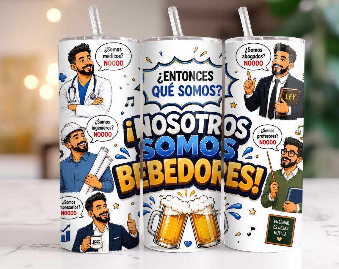 Nosotros Somos Bebedores Tumbler | Funny Beer Tumbler | Regalo Para ...