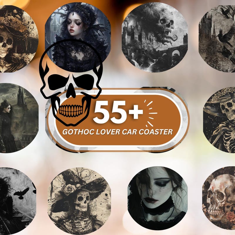 Gothic Coasters - Etsy