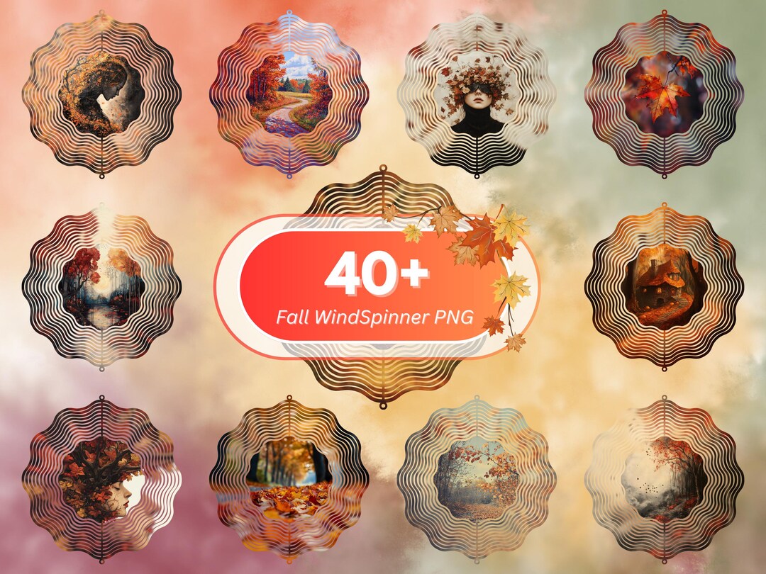 40+ Fall Wind Spinners .A Porch or Yard Decoration for a Gift for a ...