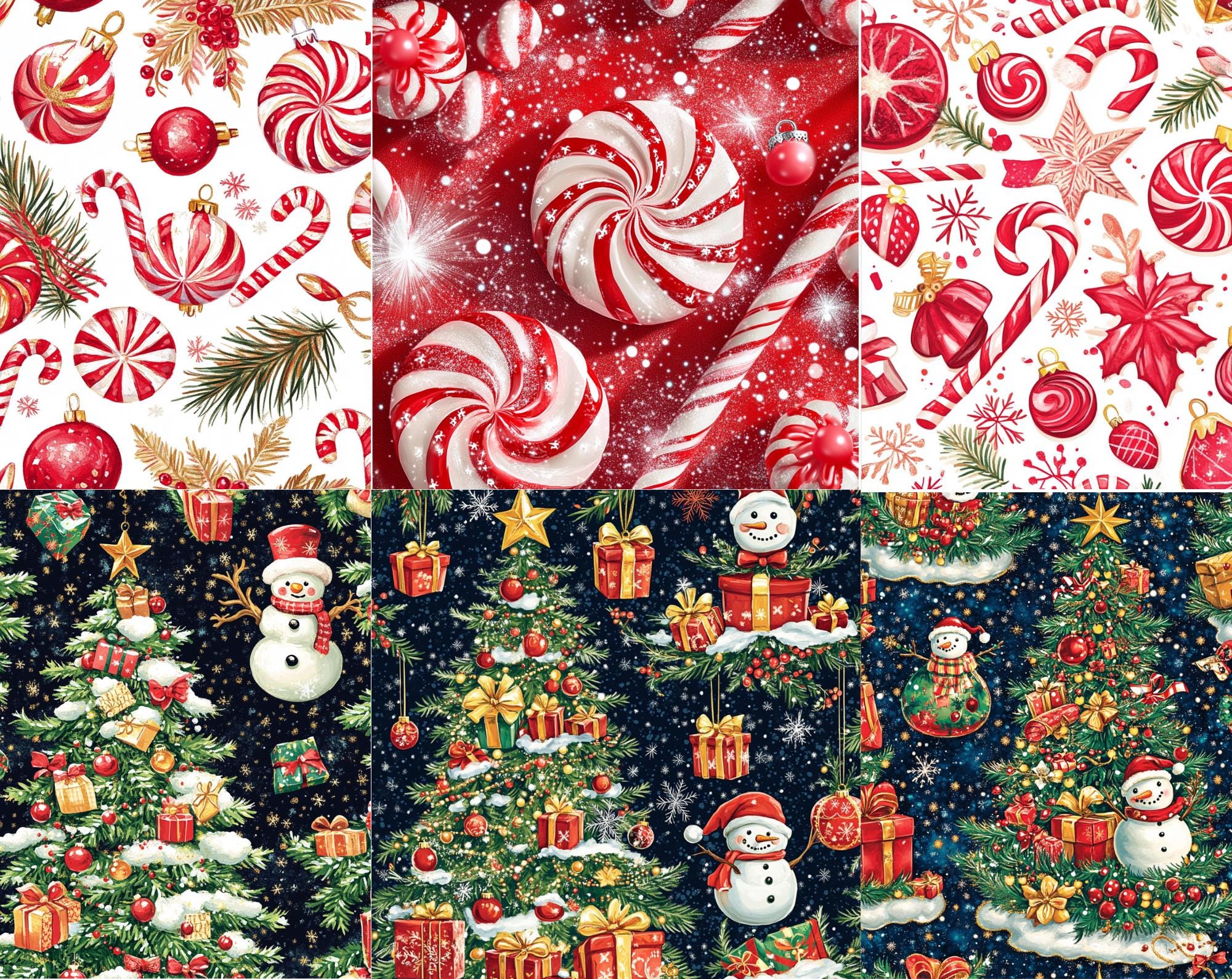 2000+ Mega Christmas Digital Paper Pack, Christmas Wallpaper, Christmas ...