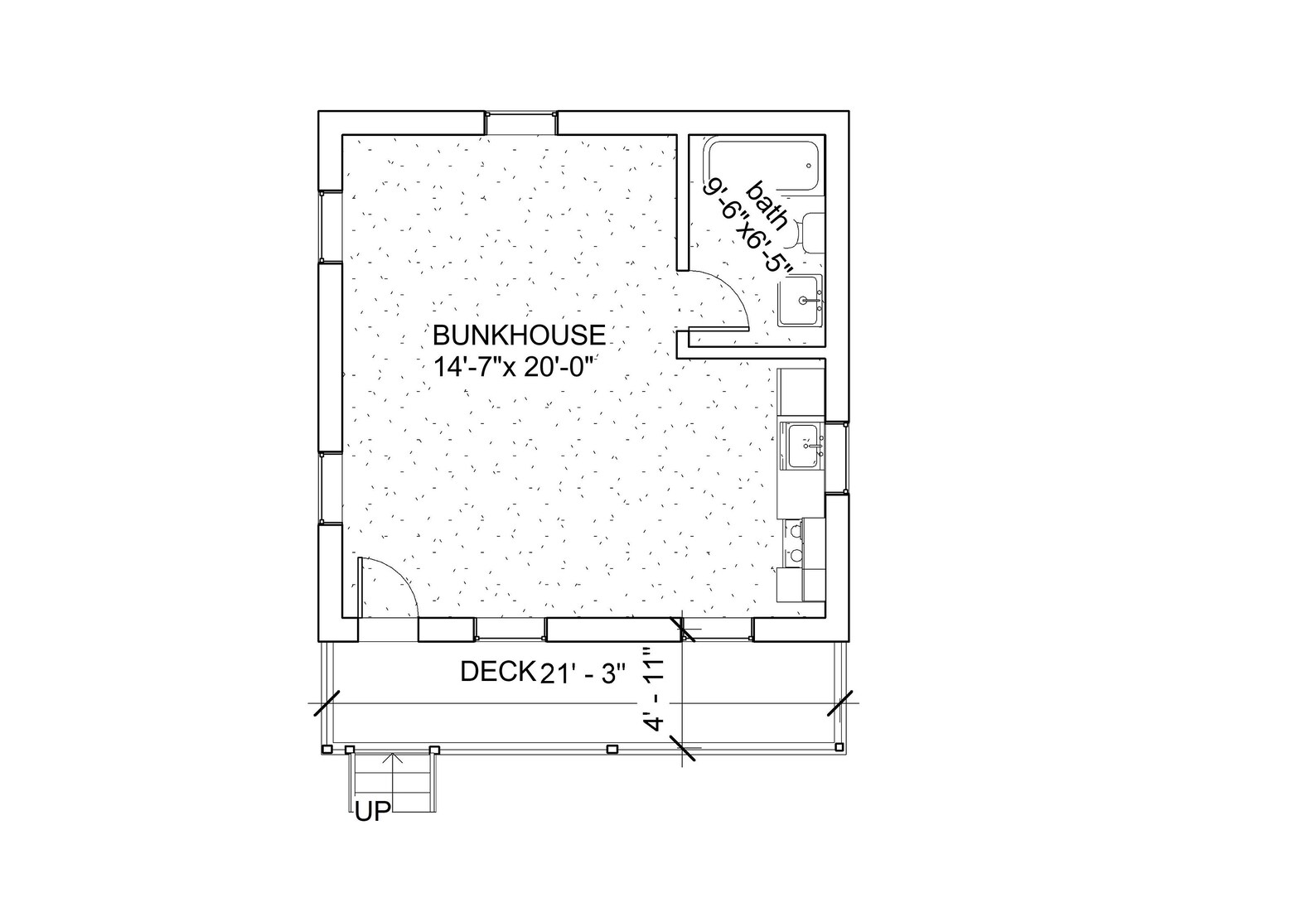 Cozy Cabin DIY Build Plans - 14' X 21' Tiny House Wood Truss Blueprint ...