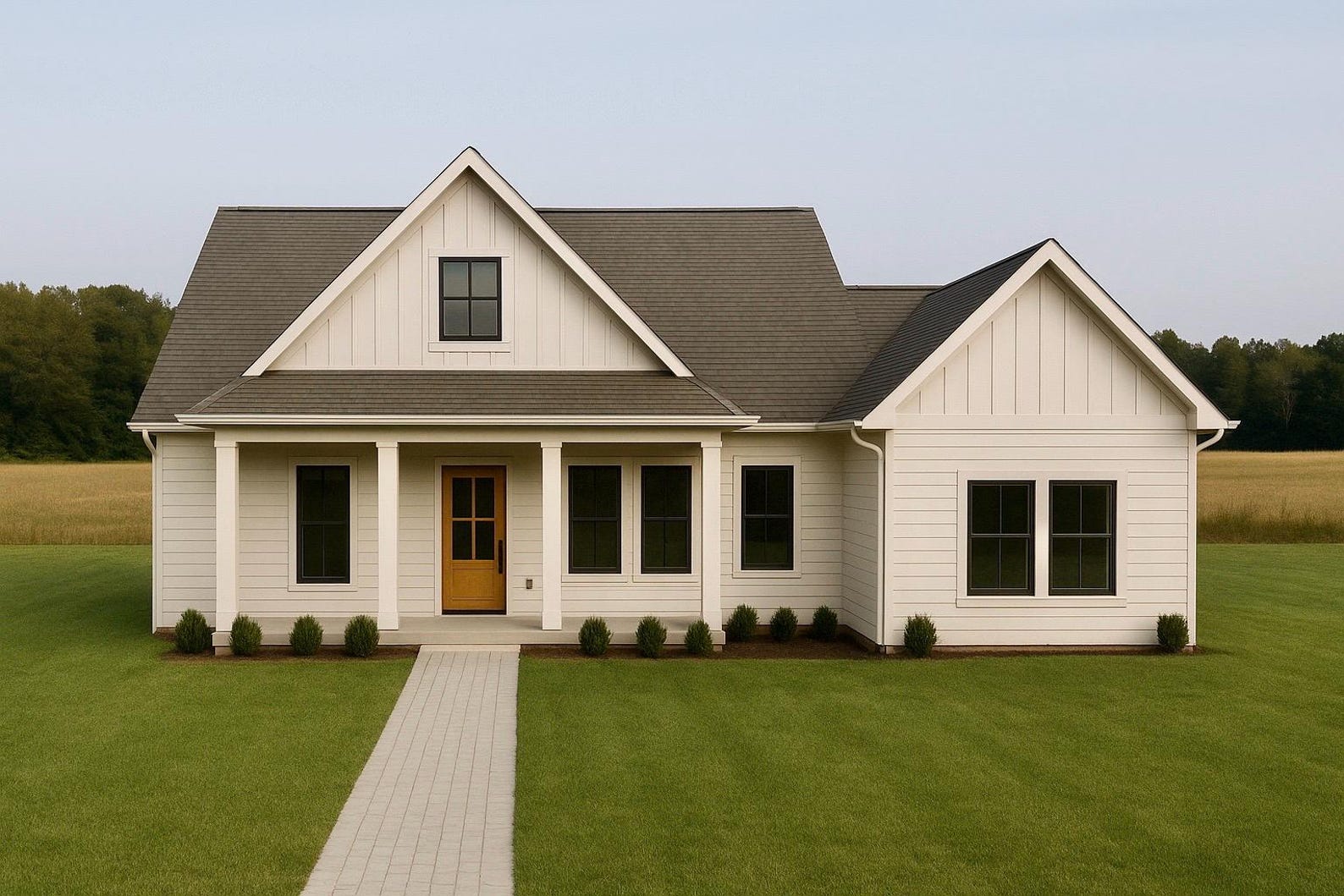 4‑bedroom Architectural Blueprint PDF | Printable House Plan | Instant ...