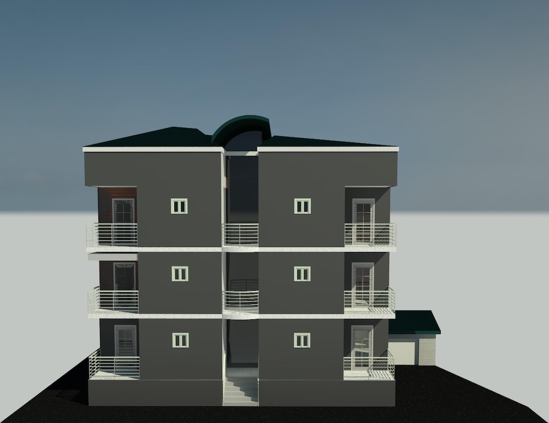 9-unit Apartment Plan: Modern Condo Building Design (PDF) - Etsy